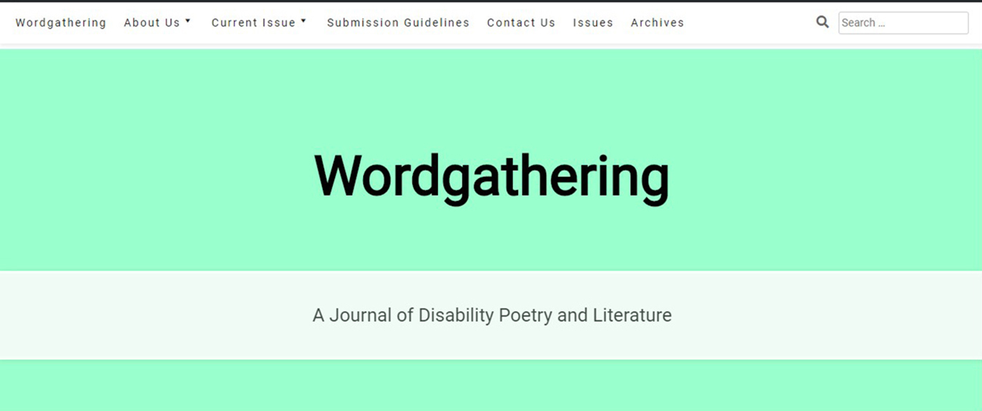 Winter Issue of Wordgathering Now Live - Burton Blatt Institute ...